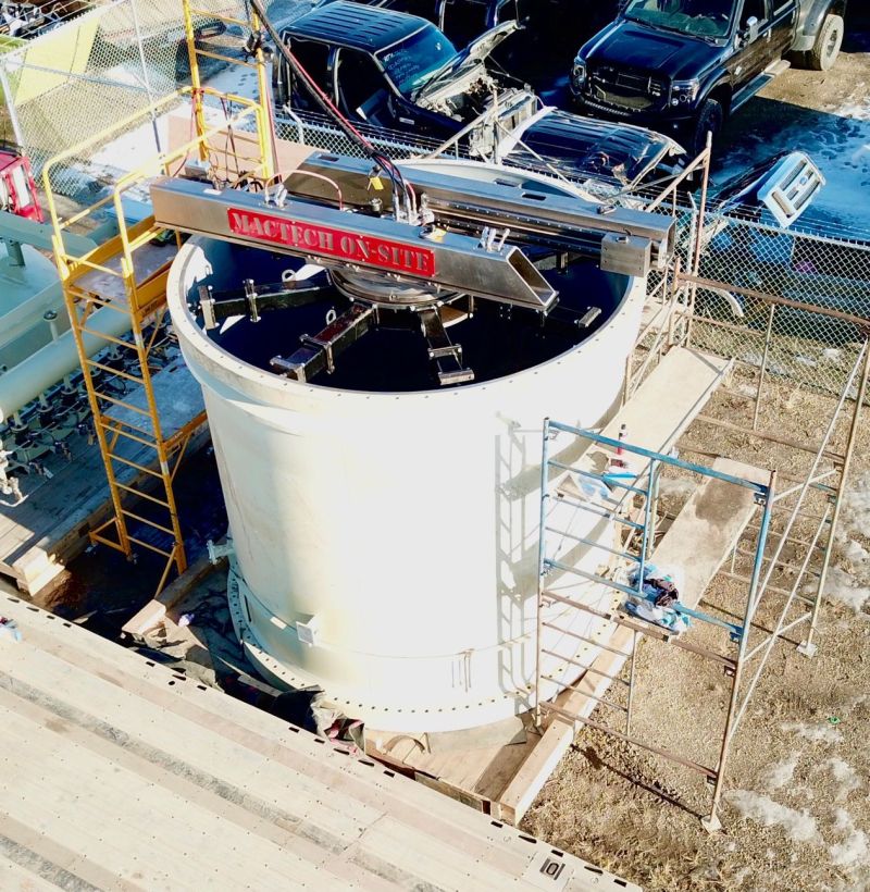 Large Diameter Facing Machine | Mactech On-Site Field Machining Solutions